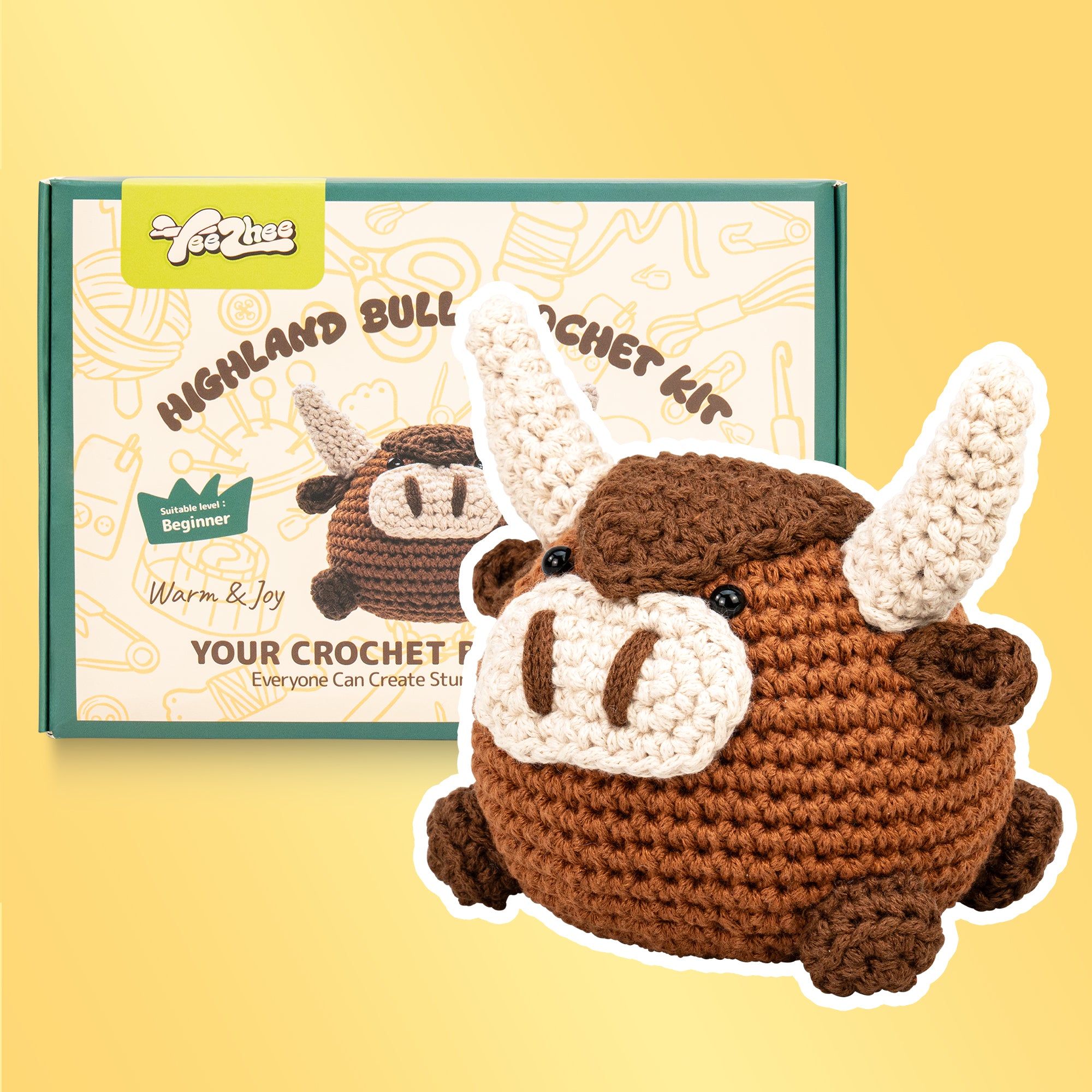 Momo The Highland Bull Crochet Kit – Yeezhee