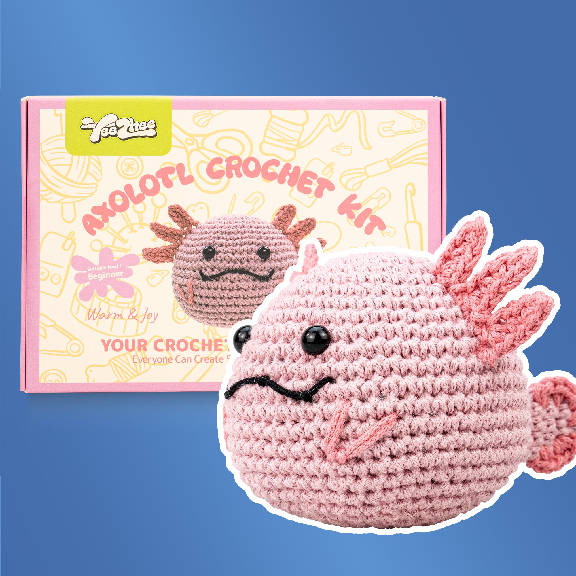 Suki The Axolotl Crochet Kit – Yeezhee