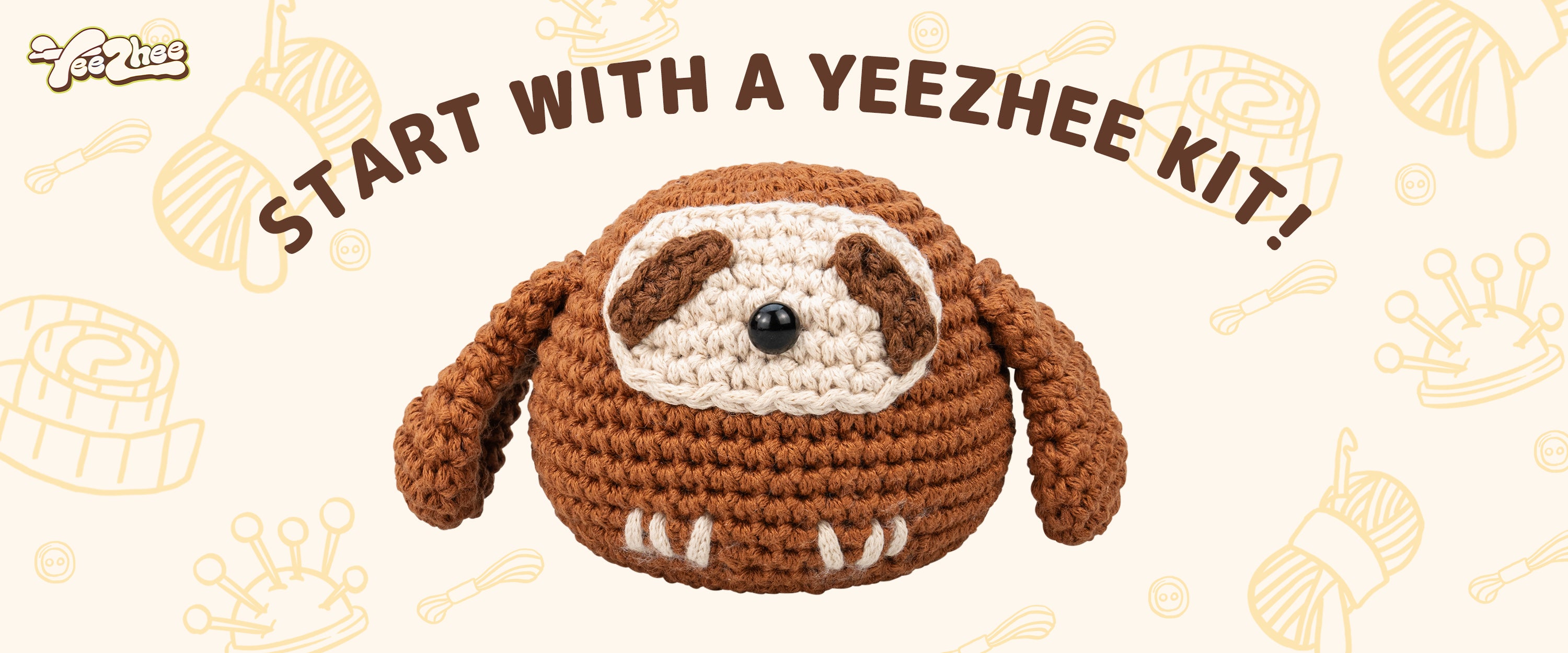 Moss The Sloth Crochet Kit – Yeezhee